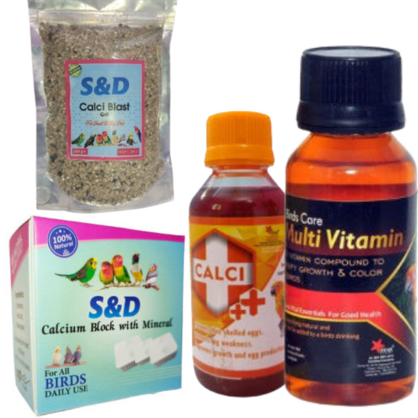 Special Bird Breeding Combo Offer. Vitamins Calcium Grit Mineral Block ...