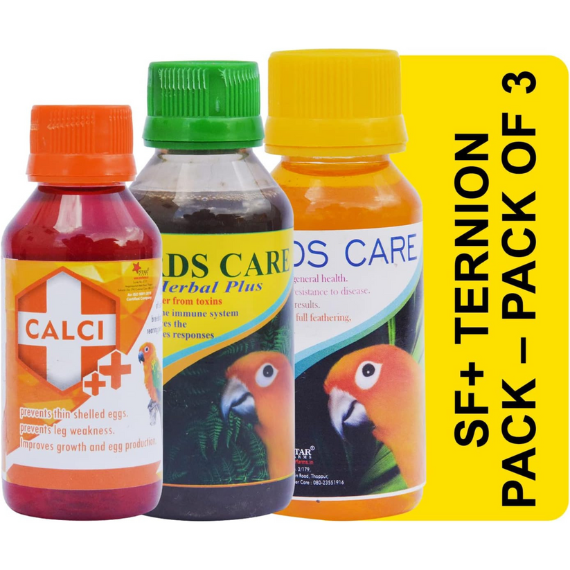 SF+ 3in1 Pack Herbal Plus, Birds Care, Calci+ Health Supplement for Bi ...